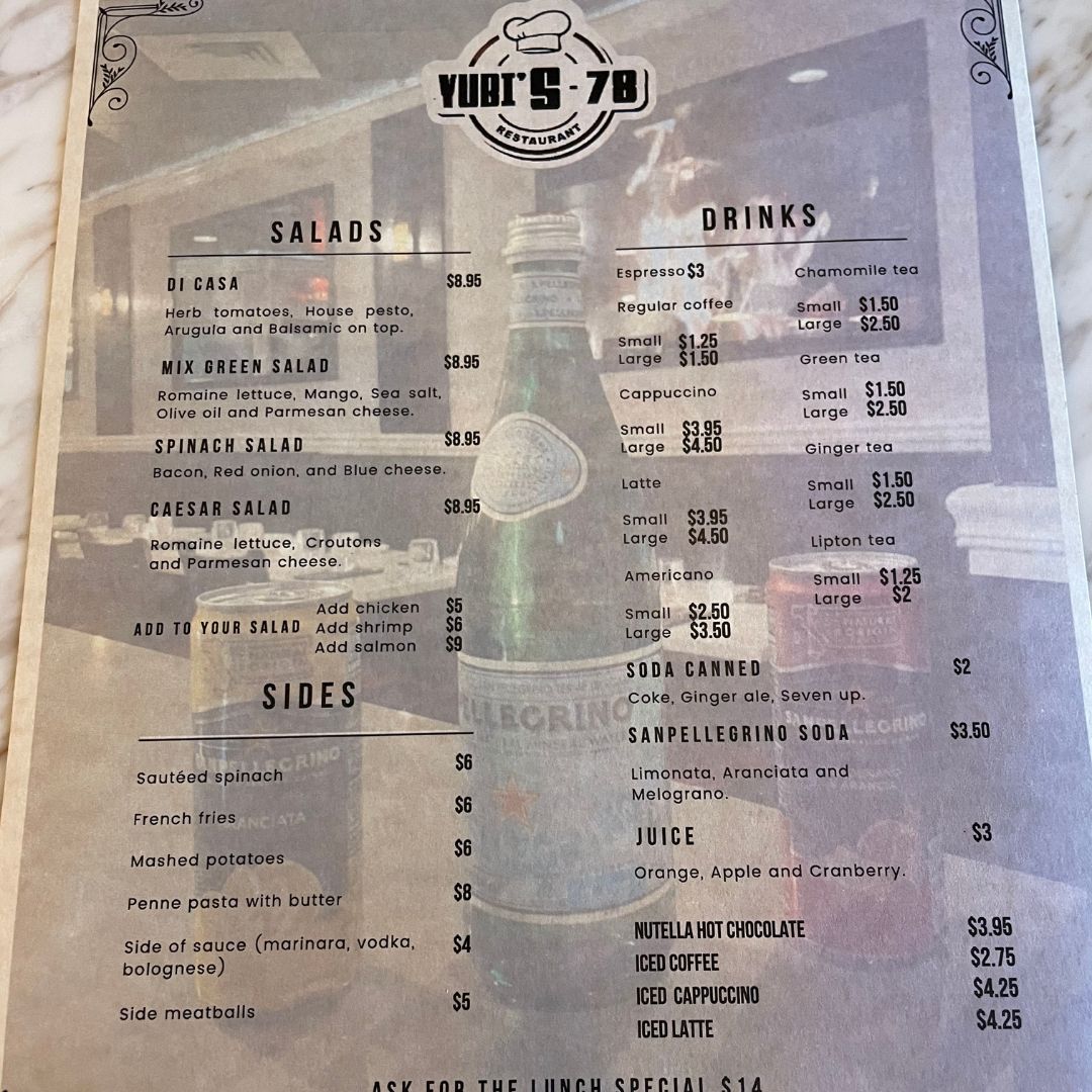 Yubi's 78 Restaurant: Jersey City's Newest Italian Food Spot - Hoboken Girl