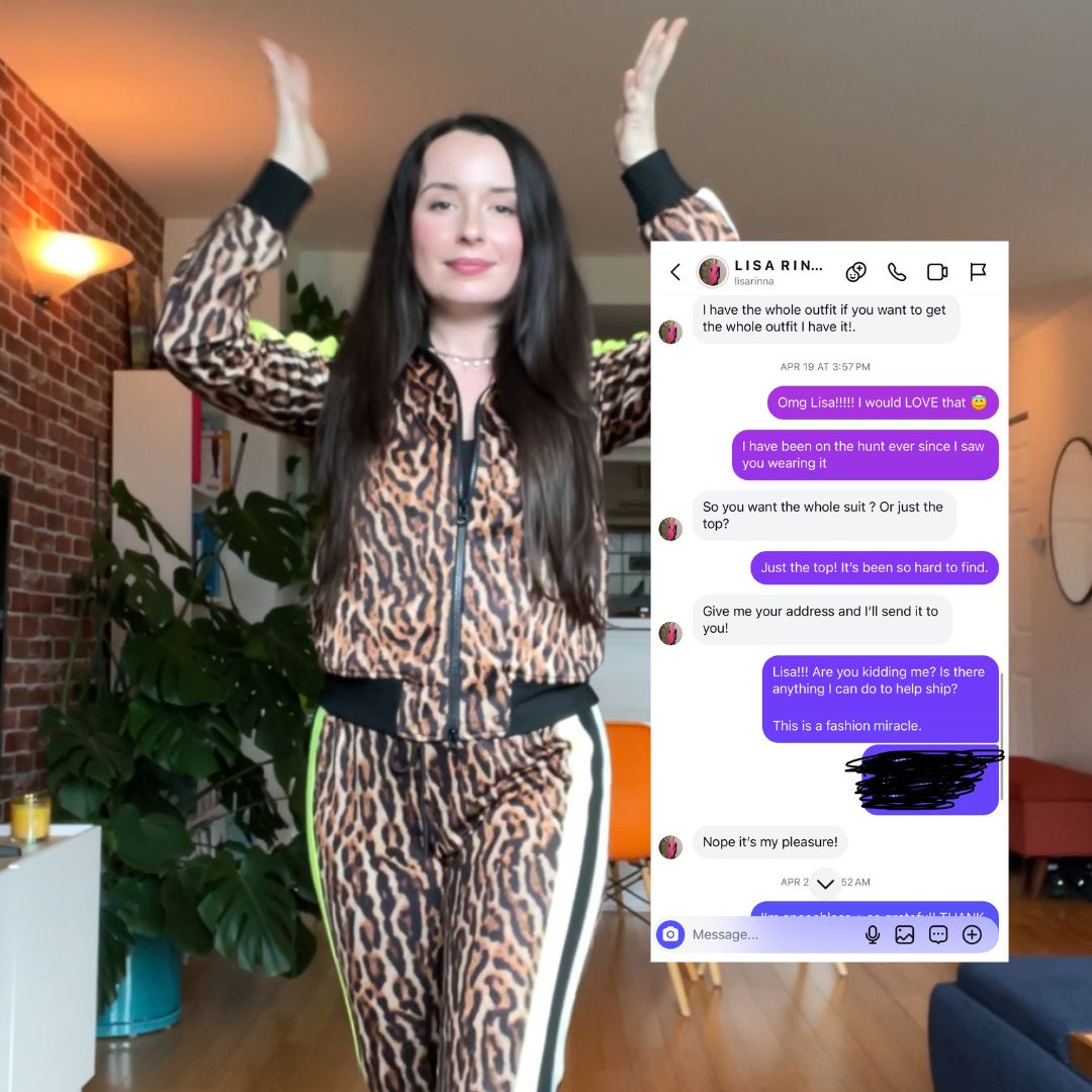 Lisa Rinna Mails Jersey City Resident Cheetah Tracksuit Worn on RHOBH ...