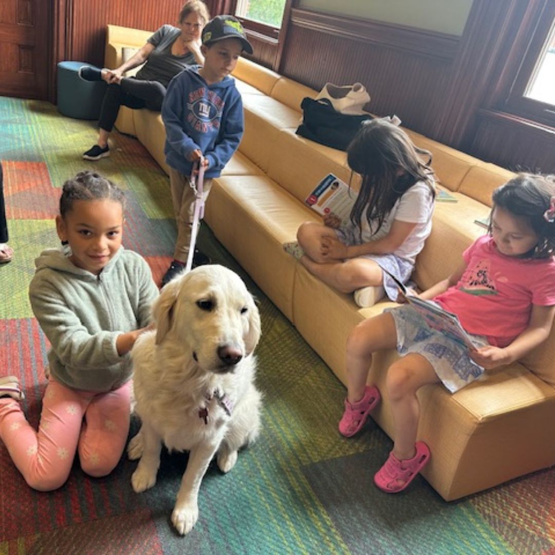 Hoboken Public Library Welcomes a Therapy Dog to Its Reading Program ...